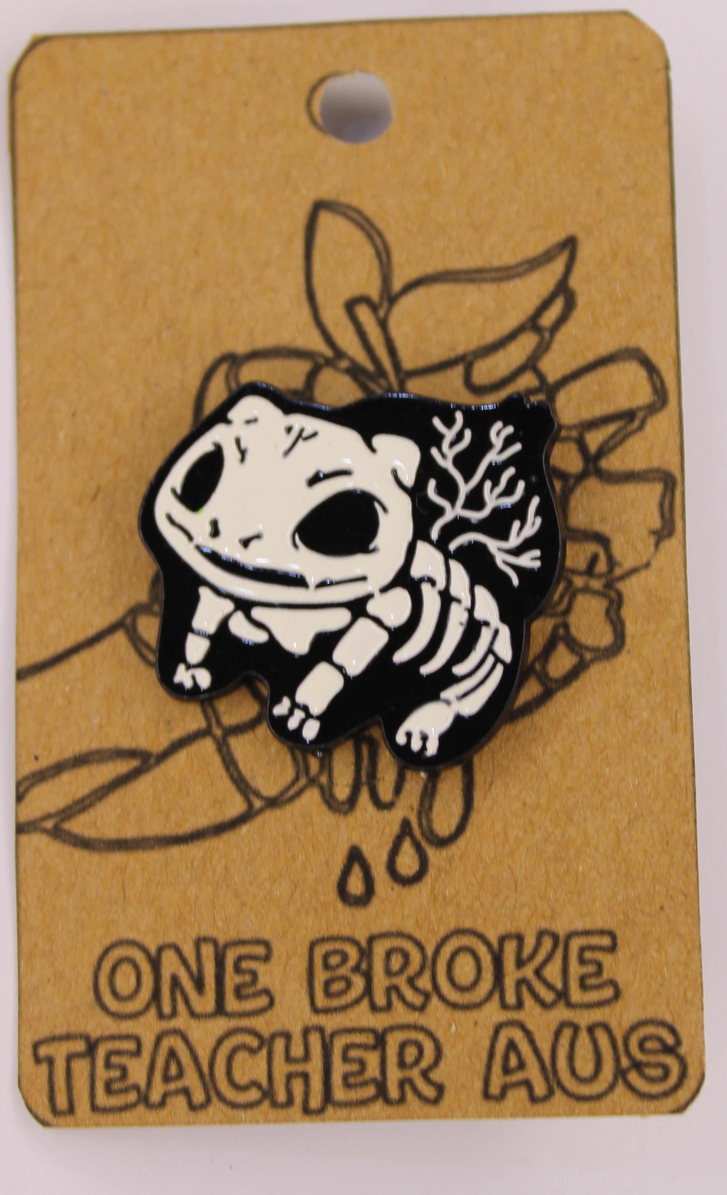 Bulbasaur Skellington Badge – One Broke Teacher Australia